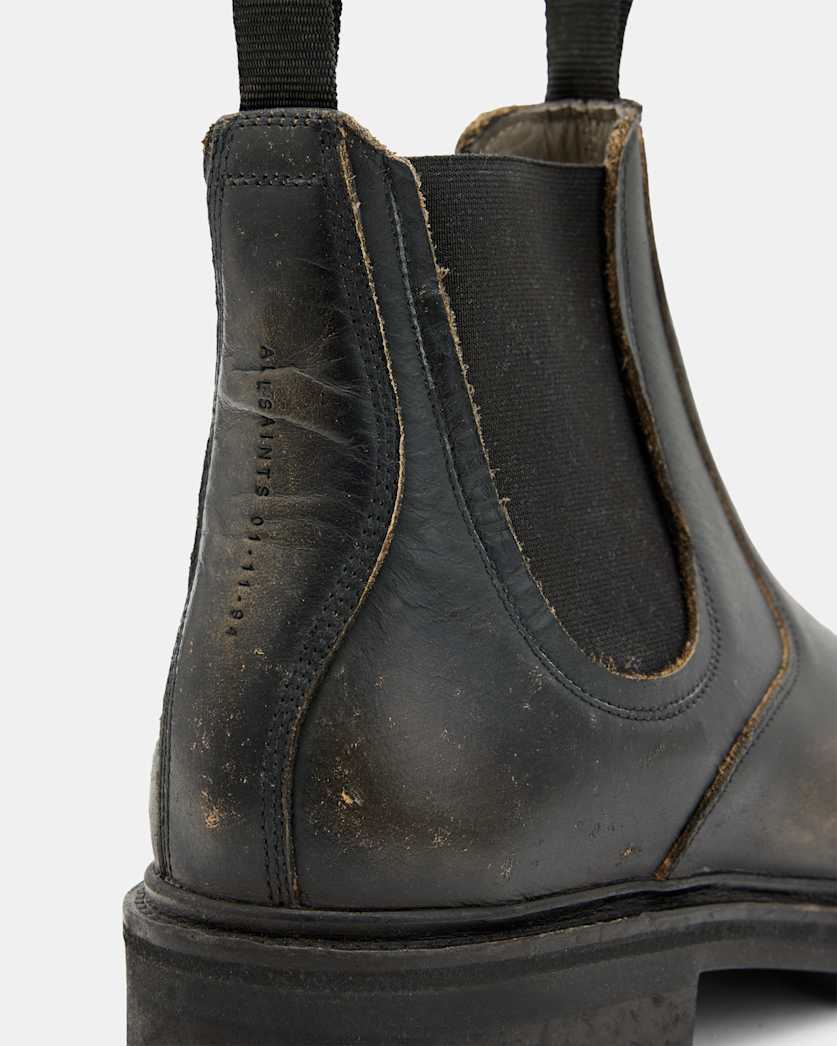 Toby Leather Chelsea Boots Dark Brown | ALLSAINTS